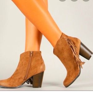 Qupid | Shoes | Qupid Brown Fringe Booties | Poshmark